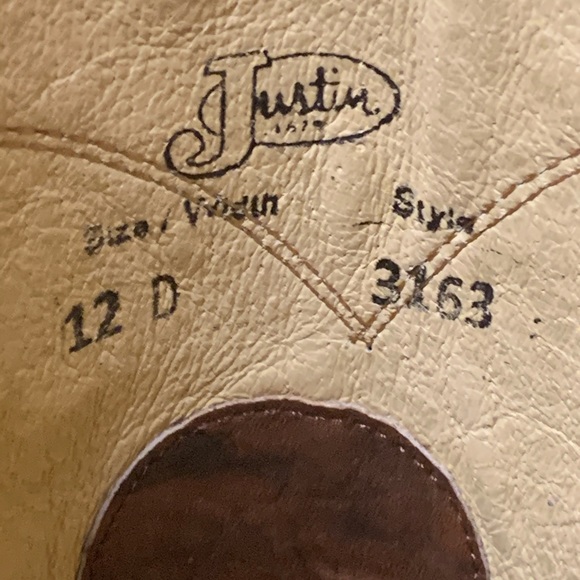 Justin Boots | Shoes | Chestnut Marbled Deerlite Leather Roper Boots ...